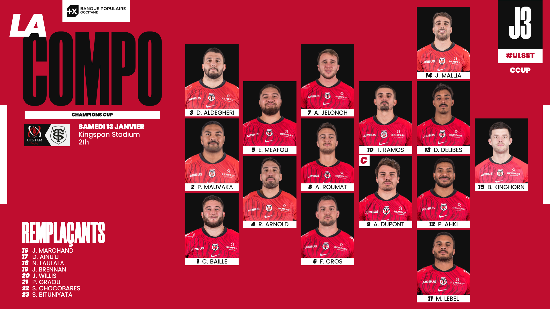 La compo contre l'Ulster I Stade Toulousain